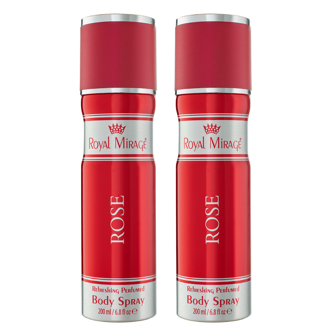 ROYAL MIRAGE Refreshing Perfumed Body Spray Pack of 2 (200ml Each) - R ...